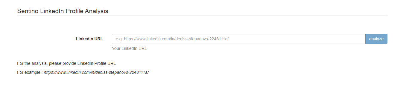 LinkedIn Personality API - Sentino Personality API - Psychology NLP