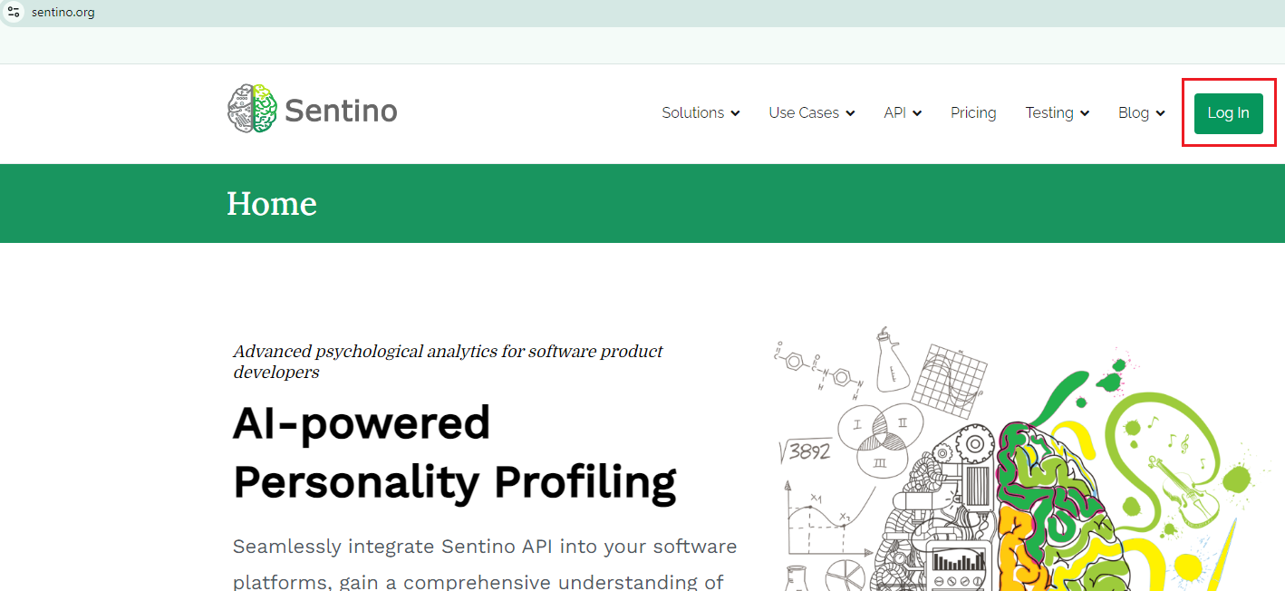 FREE Psychodiagnostic Chatbot – Registration - Sentino Personality API ...